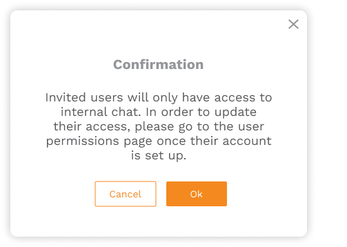 How to add a user for internal chat