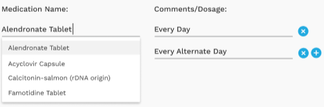 Add Medications to Patient Forms