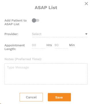How to use the ASAP list