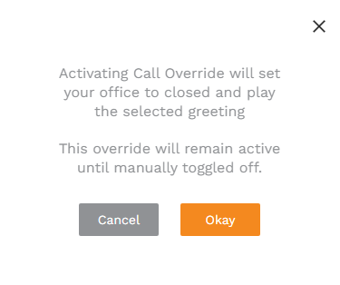 Temporarily override your call flow